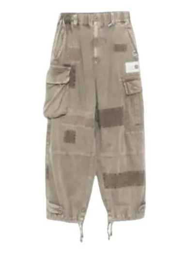 Mihara Yasuhiro Repair Cargo Trousers - Light Gray