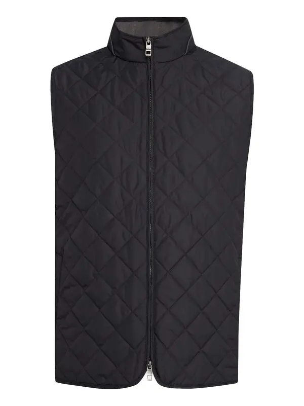Peter Millar Essex Quilted Vest - Black