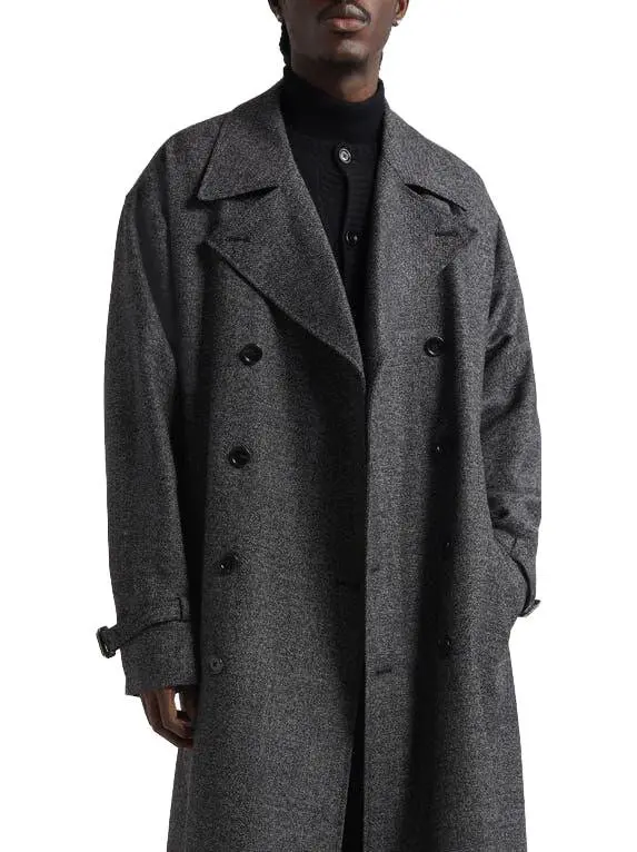 Dolce & Gabbana Virgin Wool-blend Trench Coat - S8031 Fantasia Non Stampa