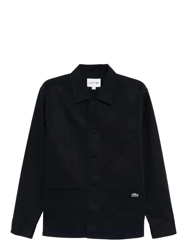 Lacoste Logo Shirt Jacket - Blue
