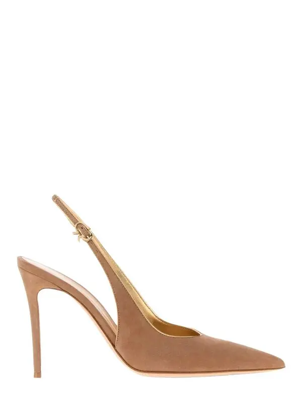 GIANVITO ROSSI Yves 100mm Slingback Pumps - Brown