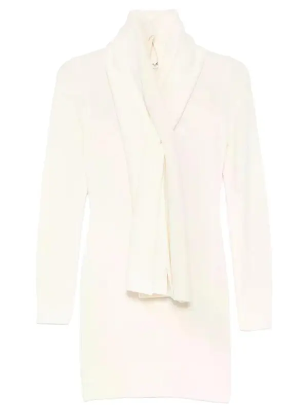 AYA MUSE Amar Scarf Mini Dress - Neutrals