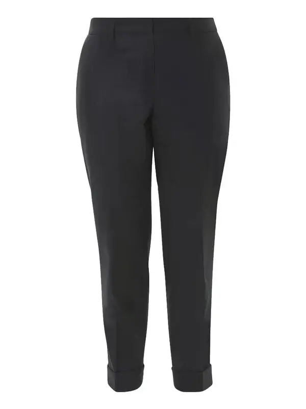 Boglioli Cropped Tailored Trousers - Black