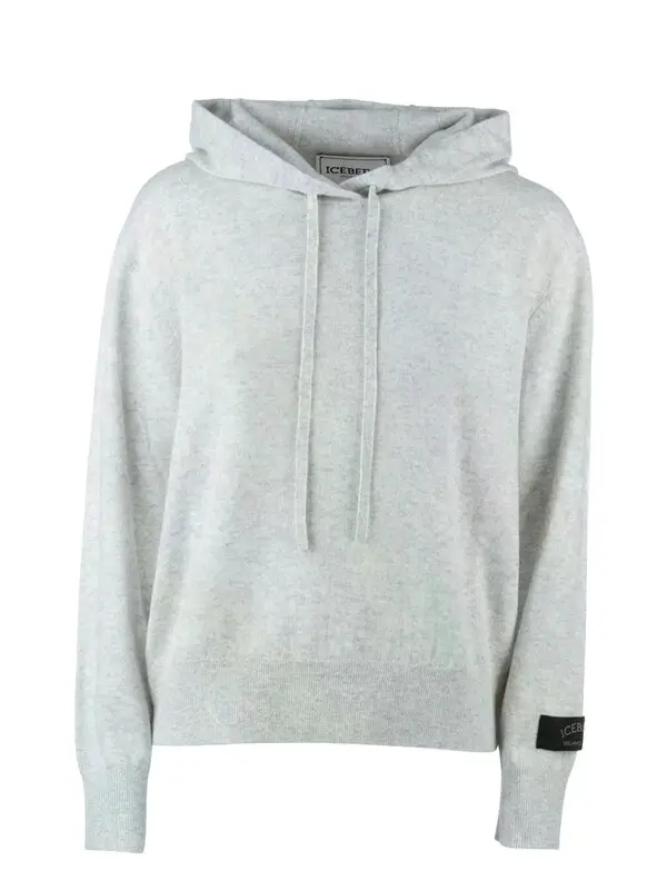 Iceberg Logo-patch Hoodie - Grey