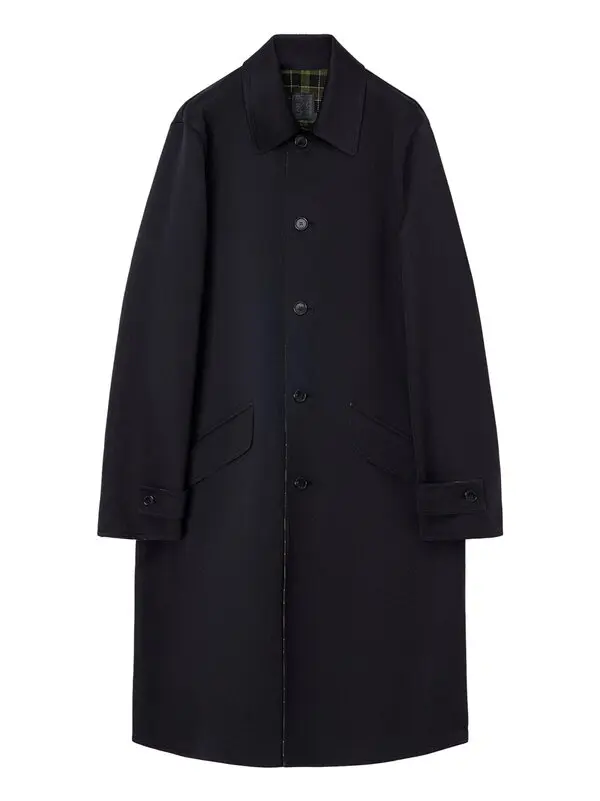 Loewe Wool-blend Reversible Overcoat - Black