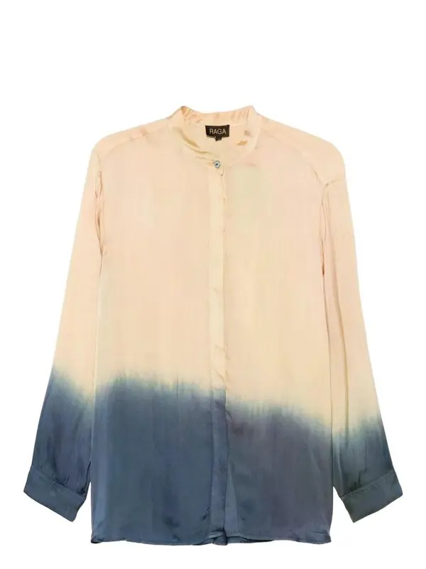 YAVI Tie-dye Effect Blouse - Neutrals