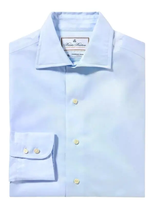Brooks Brothers X Thomas Mason Spread-collar Shirt - Blue