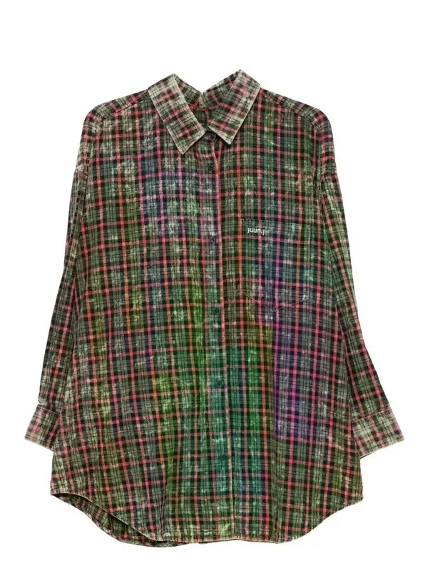 JUUN.J Checked Shirt - Green