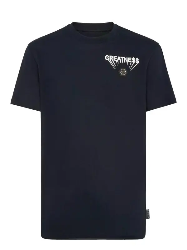 Philipp Plein Logo-plaque T-shirt - Blue