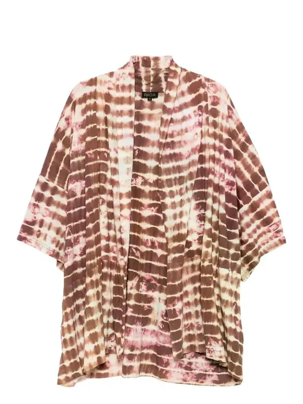 YAVI Tie-dye Silk Shirt - Brown