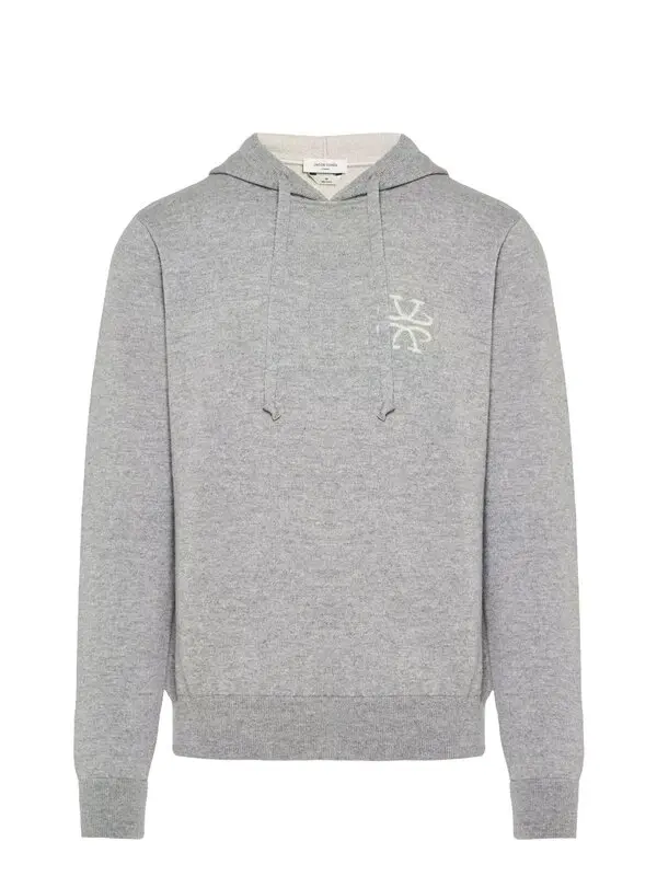 Jacob Cohen Logo-embroidered Hoodie - Grey