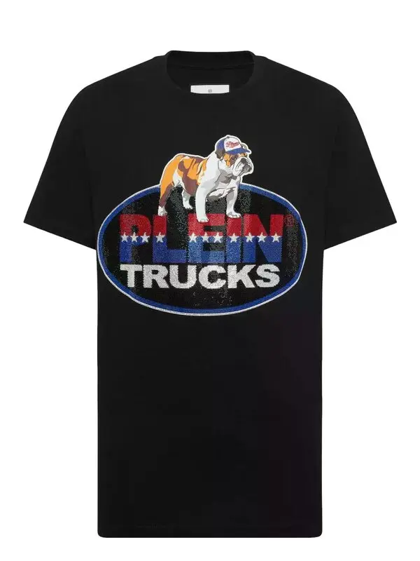 Philipp Plein Logo Bulldog T-shirt - Black