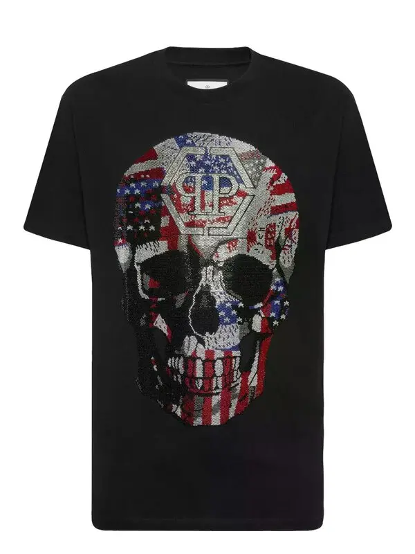 Philipp Plein Graphic-skull T-shirt - Black