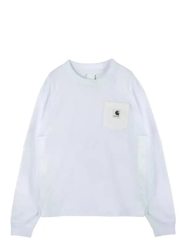 Sacai Pocket Long-sleeved T-shirt - White