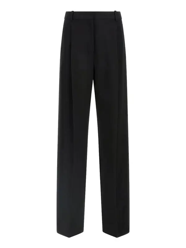 Elisabetta Franchi Pockets Pleat Trousers - Black