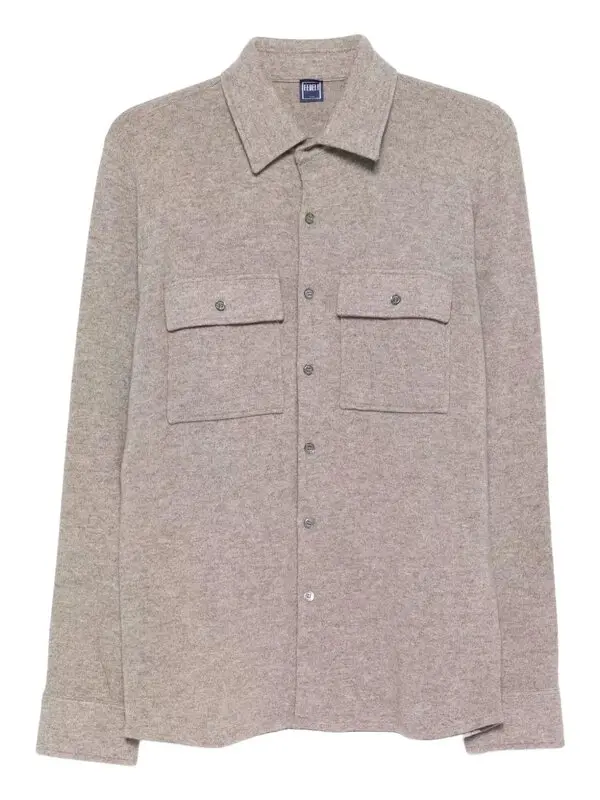 Fedeli Cashmere Shirt Jacket - Neutrals
