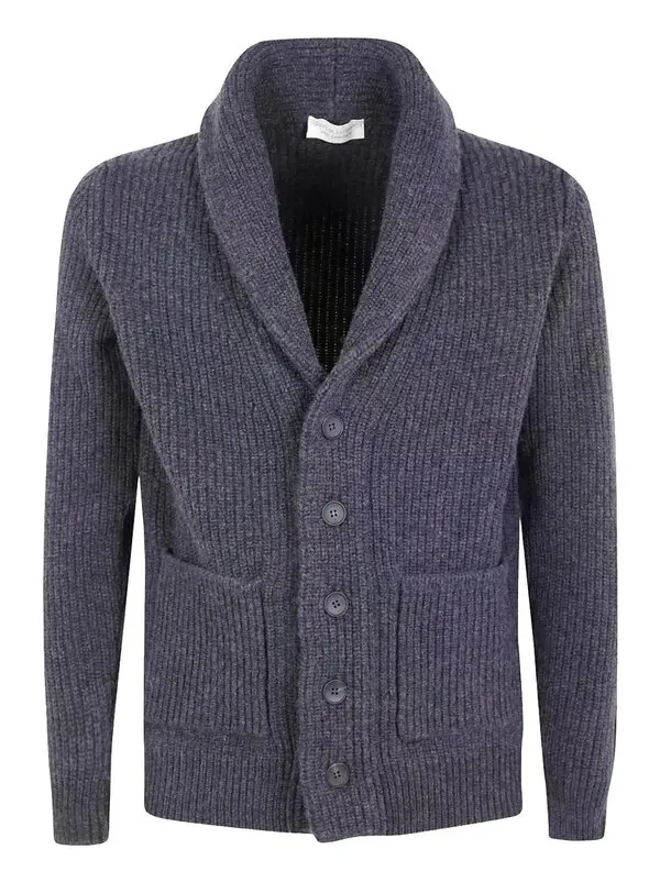 FILIPPO DE LAURENTIIS Shawl-collar Cardigan - Grey