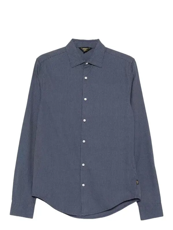 Superdry Button-up Cotton Shirt - Blue