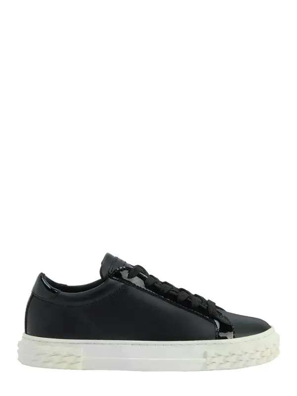 GIUSEPPE ZANOTTI Blabber Patent-leather Sneakers - Black