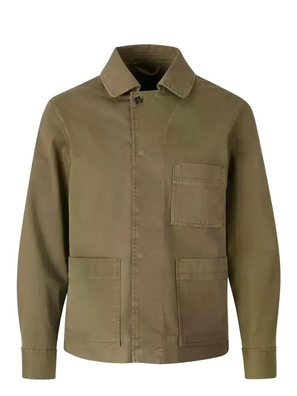 NINE:INTHE:MORNING Classic-collar Shirt Jacket - Green