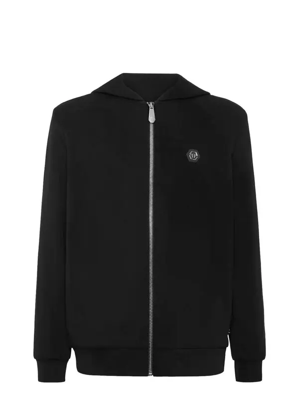 Philipp Plein Skull-motif Zip-up Hoodie - Black