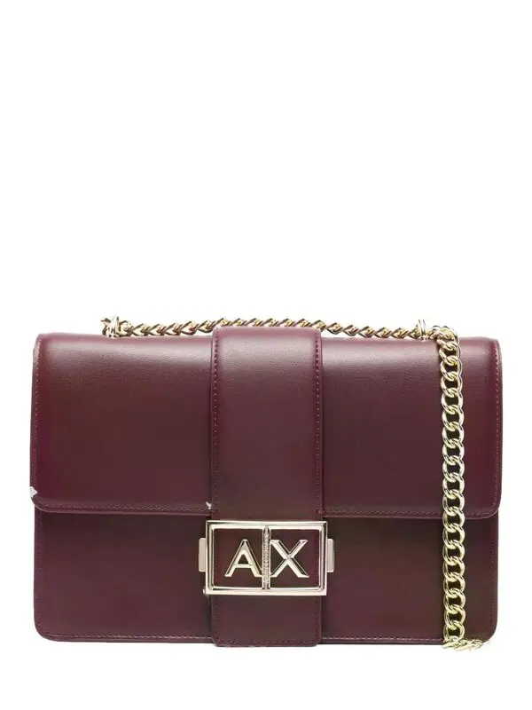 Armani Exchange Logo-plaque Crossbody Bag - Red