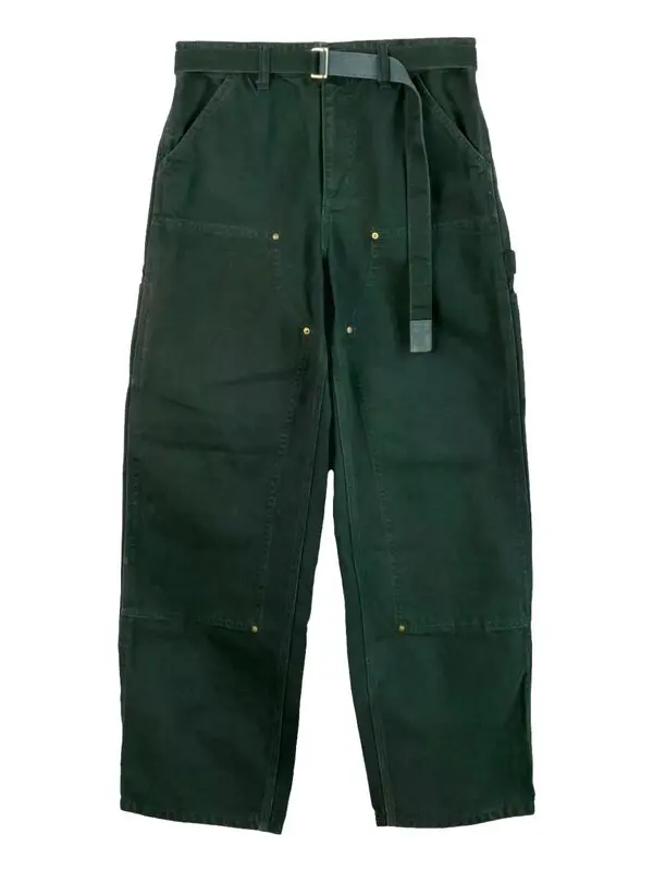Sacai X Carhartt Wip Belted Trousers - Green