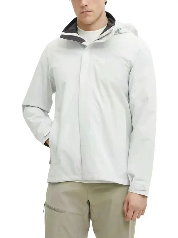 JACK WOLFSKIN Hooded Performance Jacket - Grey