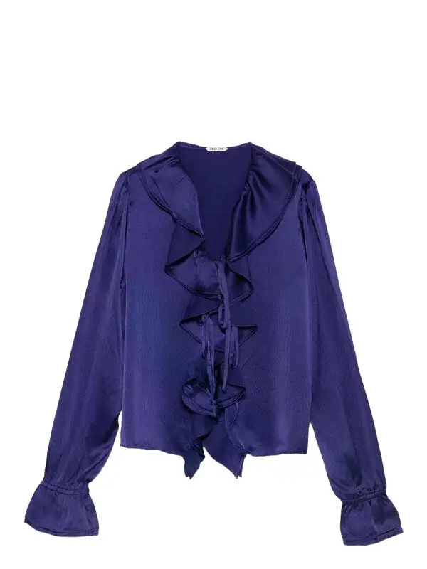 BODE Ruffled Blouse - Purple