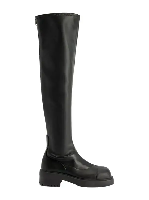 GIUSEPPE ZANOTTI Diran Leather Boots - Black