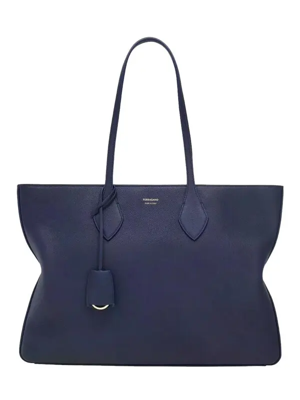 FERRAGAMO Large Star-shaped Tote Bag - Blue