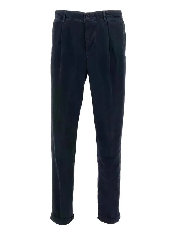 Incotex Tailored Flap Trousers - Blue