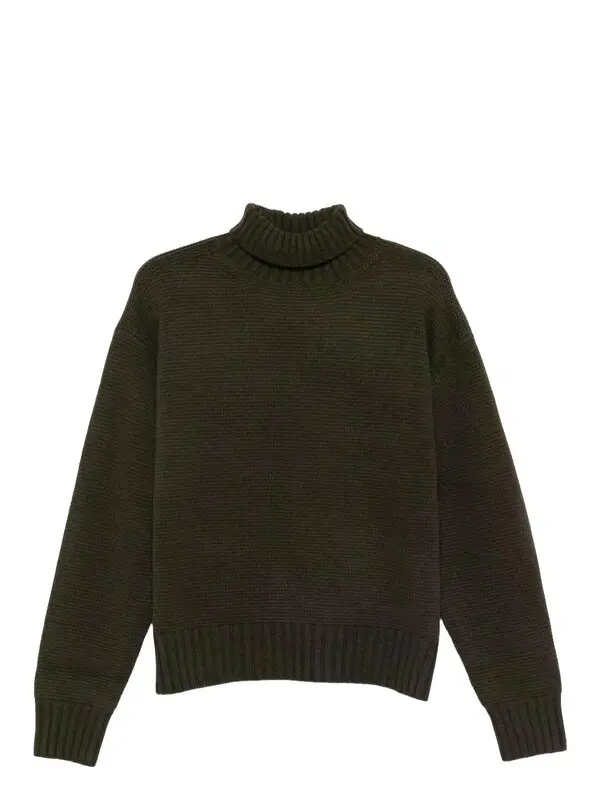 TAIGA TAKAHASHI Roll-neck Sweater - Green