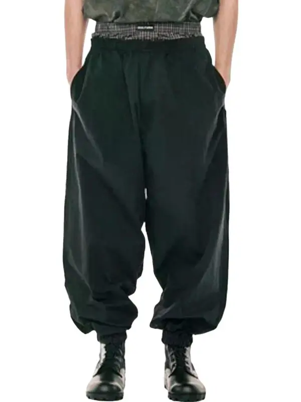 CULTURA Logo Trousers - Black