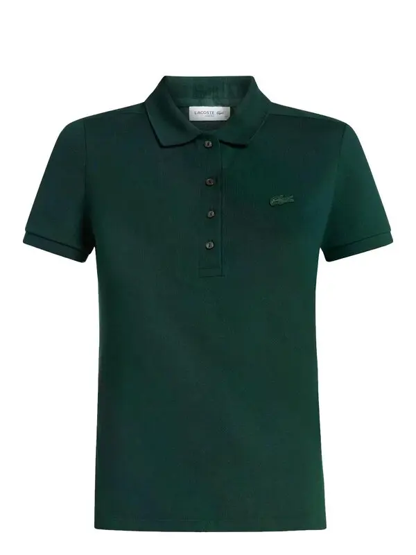 Lacoste Logo-appliqué Cotton Polo Shirt - Green