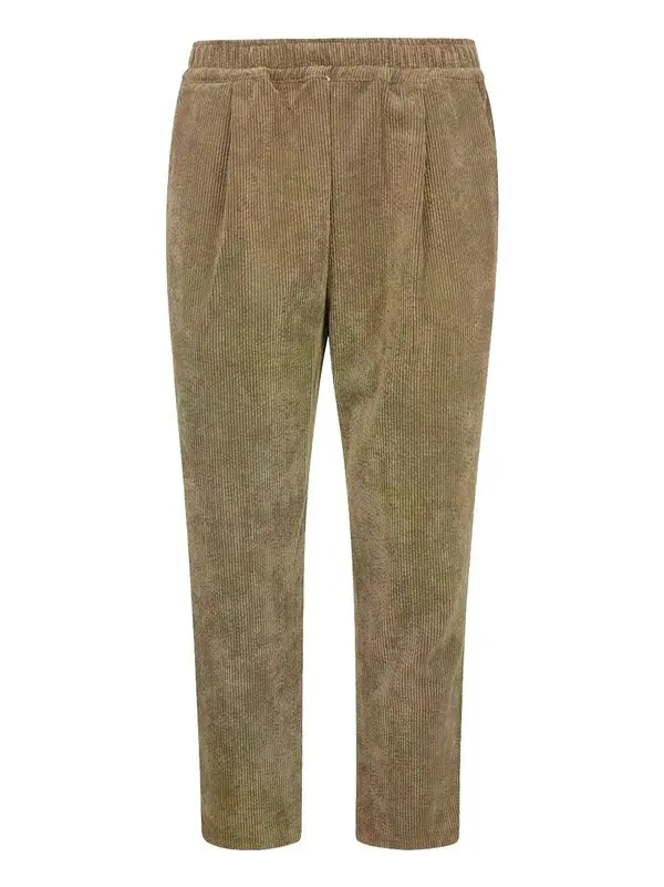 FAMILY FIRST Corduroy Pleated Trousers - Brown
