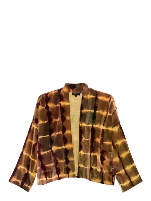 YAVI Tie-dye Cotton Jacket - Brown