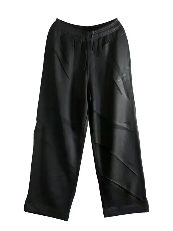 Alexander Wang Creased Wide-leg Trousers - Black