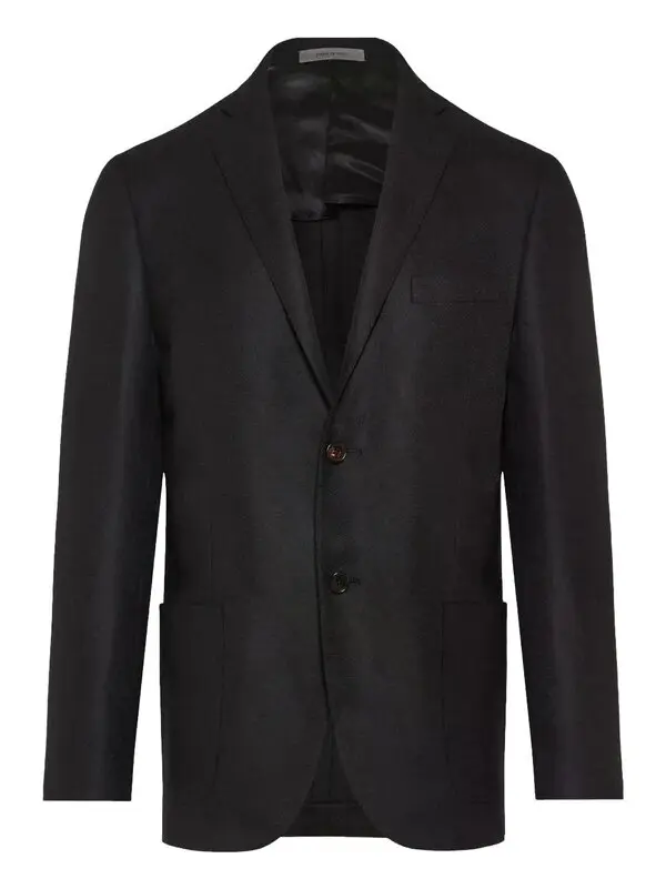 Corneliani Notched-lapels Blazer - Black