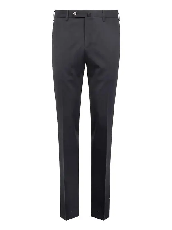 PT TORINO Straight-cut Trousers - Black