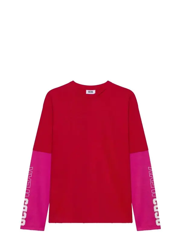 Gcds Long-sleeved T-shirt - Red