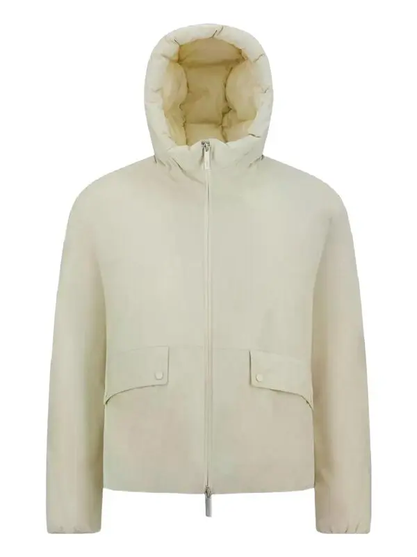 Herno Hooded Jacket With Flap-pockets - Neutrals