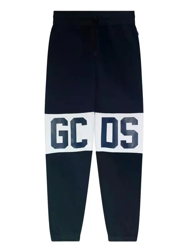 Gcds Logo-print Trousers - Blue