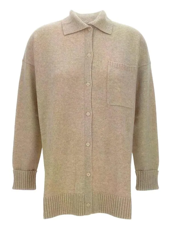 Max Mara Buttoned Cashmere Shirt - Neutrals