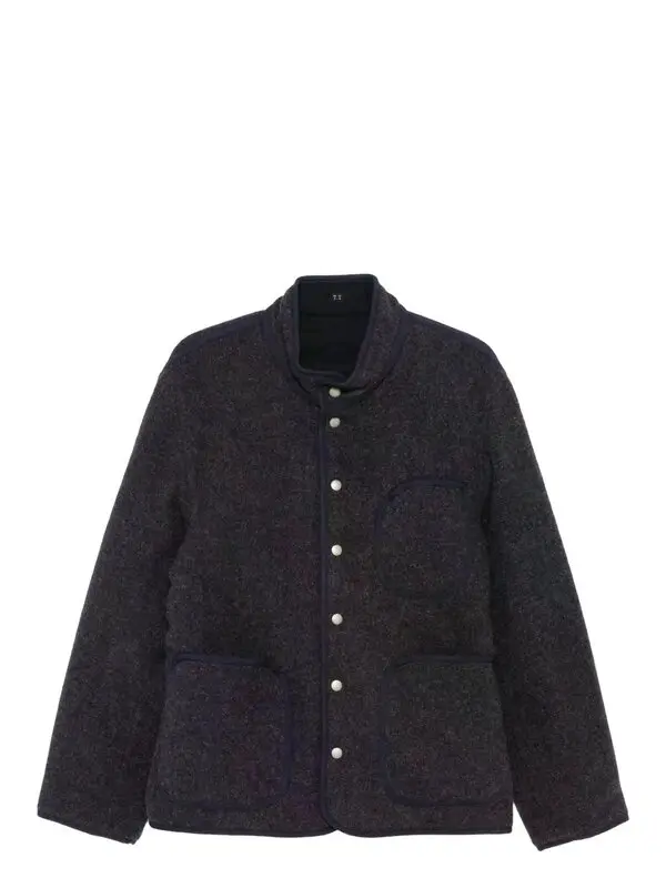 TAIGA TAKAHASHI Press-stud Fastening Jacket - Blue
