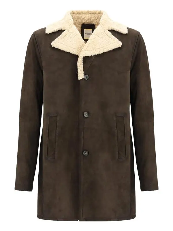 ANDREA D'AMICO Emilio Suede Jacket - Brown