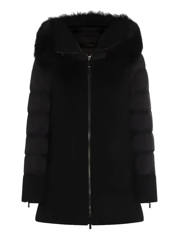 MOORER Wool Down Jacket - Black