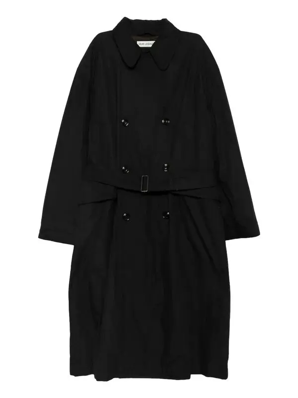 Our Legacy Belted Double-breasted Coat - Black