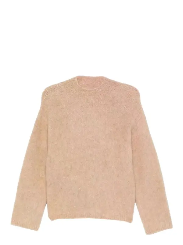 FORTE_FORTE Long-sleeved Crew-neck Sweater - Neutrals