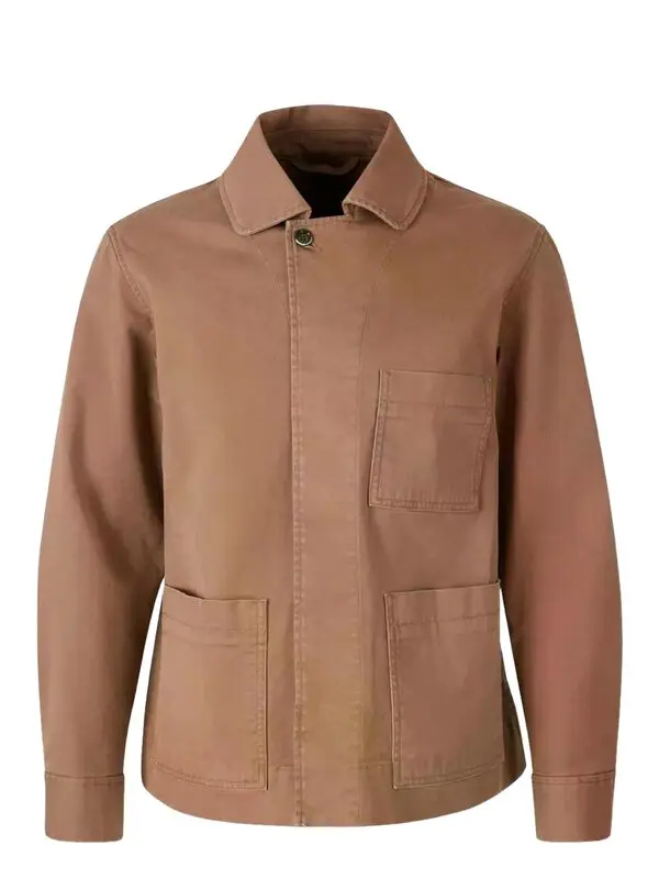 NINE:INTHE:MORNING Classic-collar Shirt Jacket - Brown